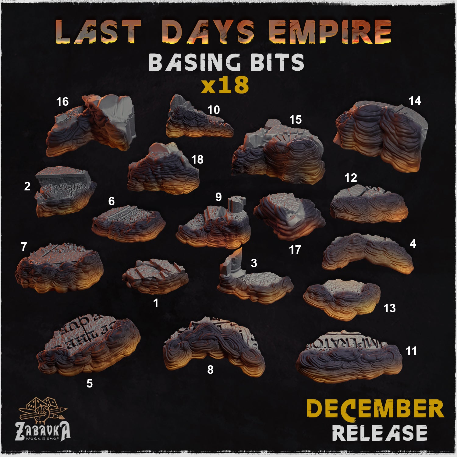 Last Days of the Empire Basing Bits – Miniature Horde