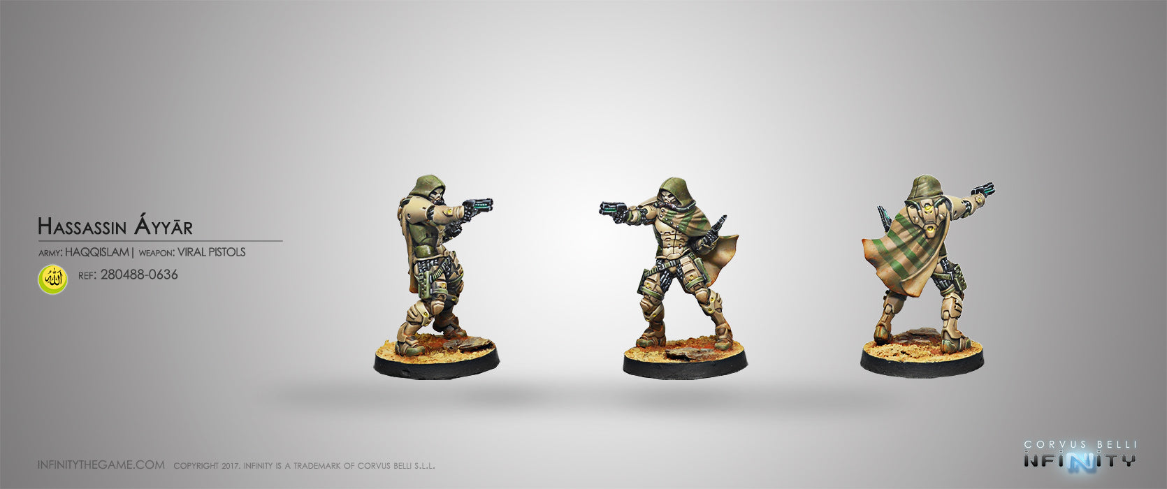 Infinity: Haqqislam: Hassassin Áyyār (Viral Pistols) – Miniature Horde