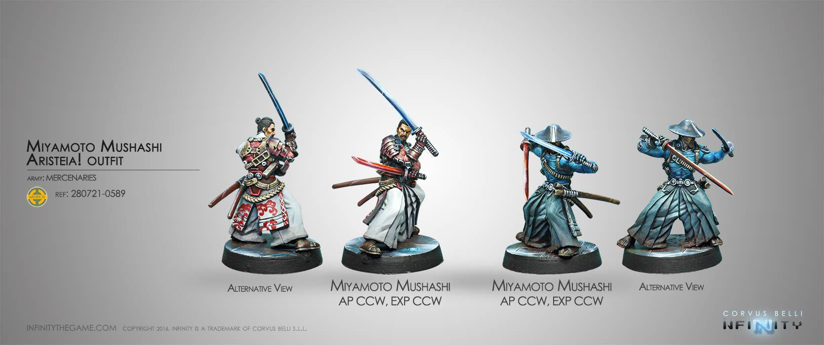 Infinity: NA2: Miyamoto Mushashi Aristeia! outfit – Miniature Horde