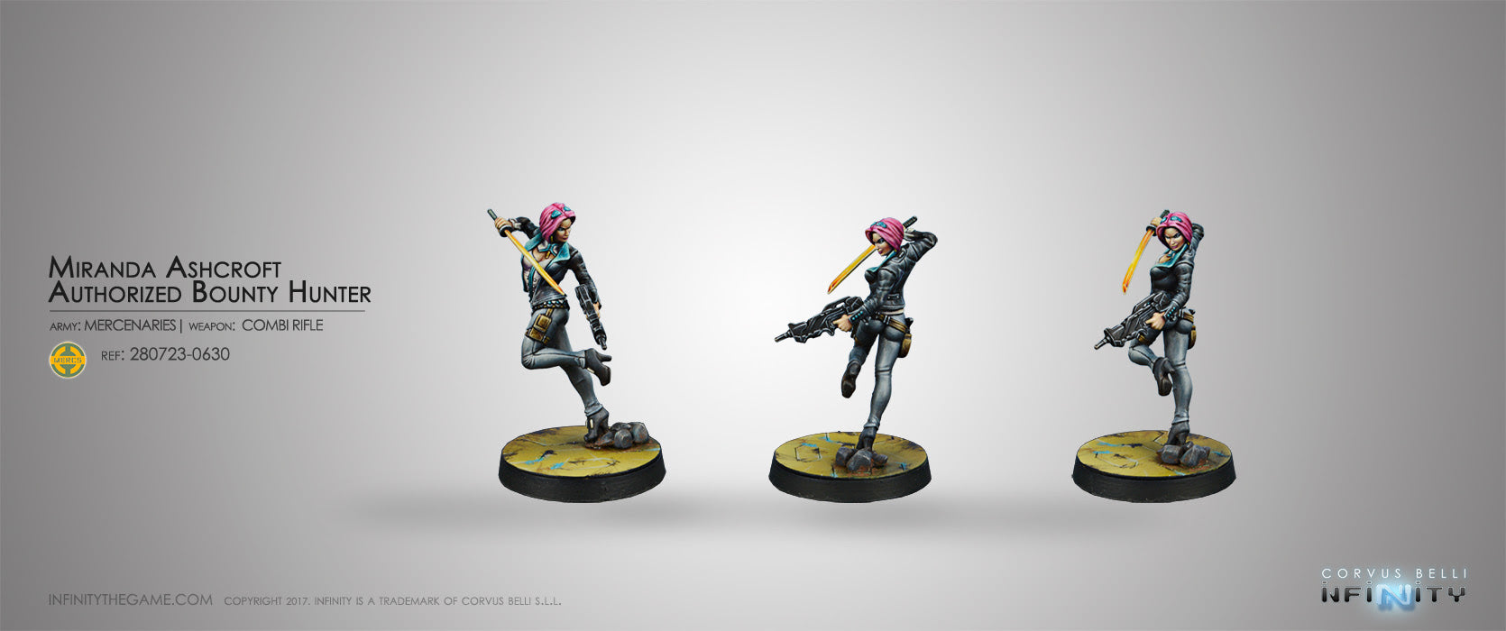 Infinity: NA2: Miranda Ashcroft, Authorized Bounty Hunter (Combi Rifle ...