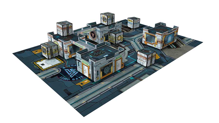 Infinity: Scenery: Daedalus Gate Scenery Pack – Miniature Horde