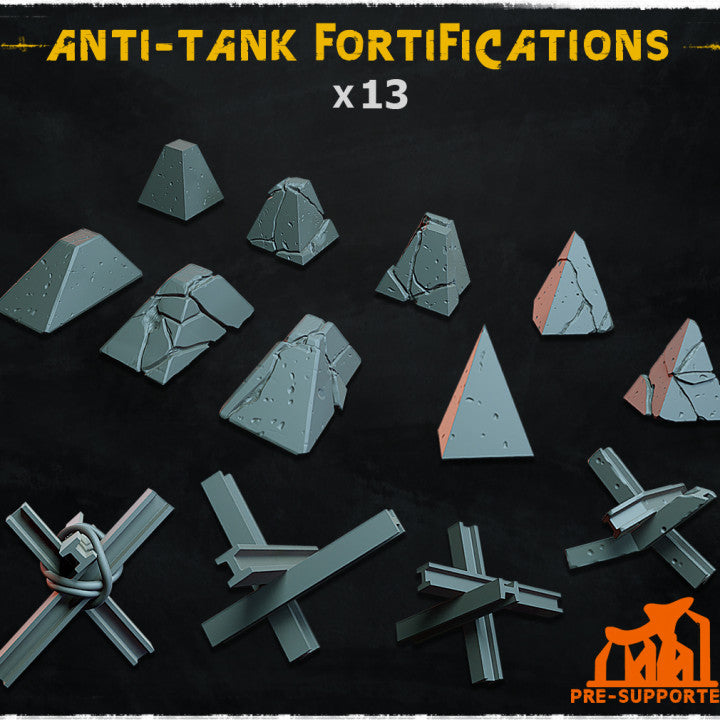 Anti-tank fortifications – Miniature Horde