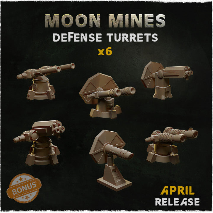 Moon Defence Turrets – Miniature Horde