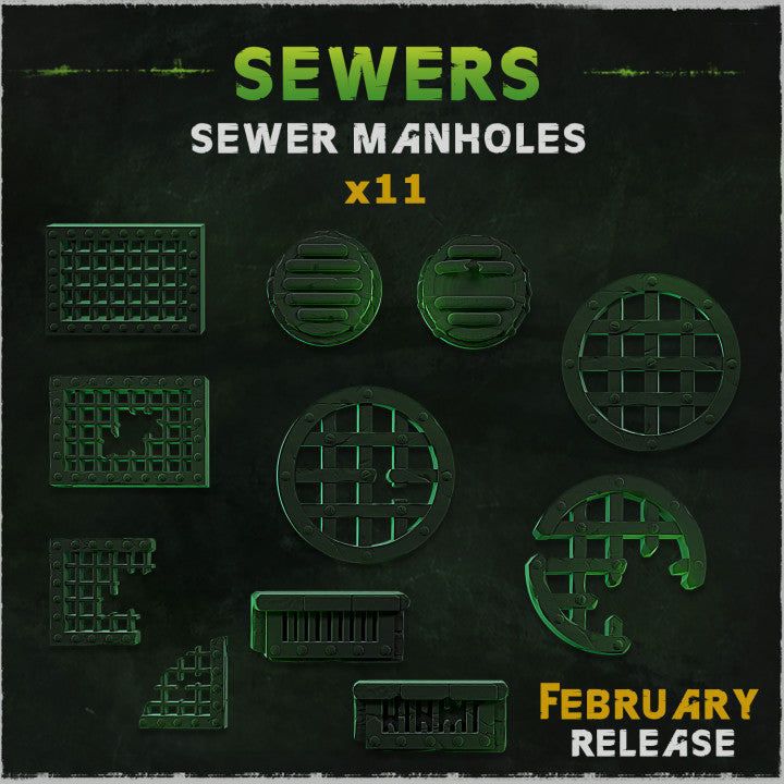 Sewer Manholes – Miniature Horde