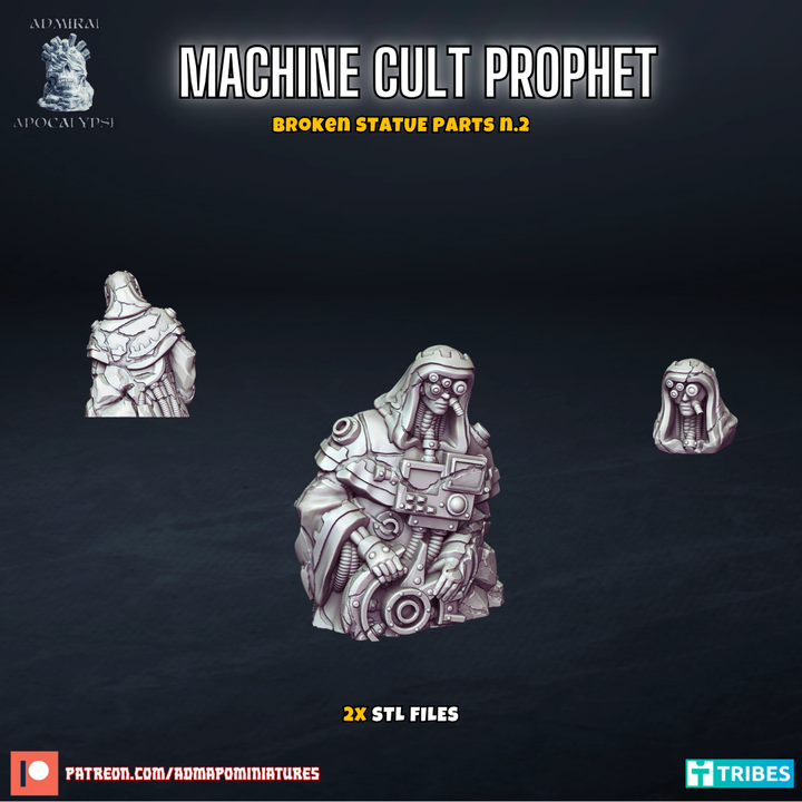 Machine Cult Prophet Broken Statue 2 – Miniature Horde