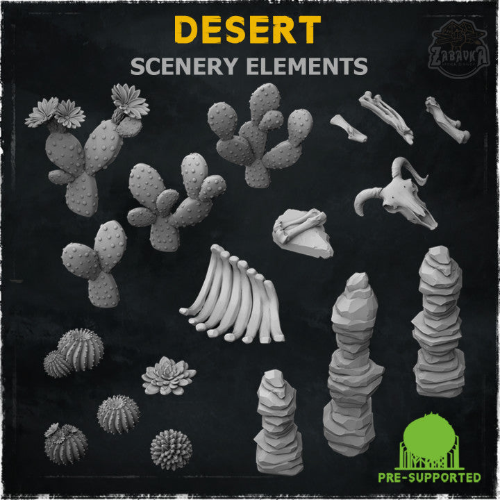 Desert Scenery Elements – Miniature Horde