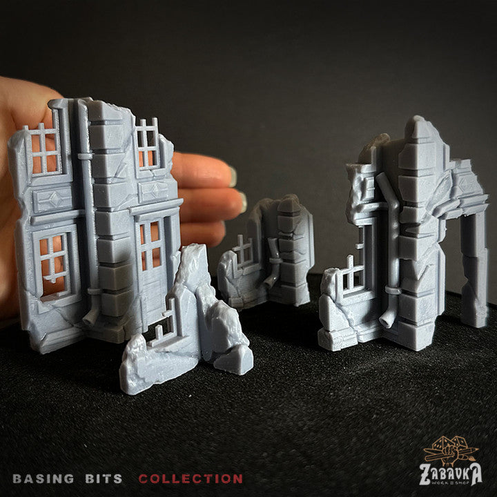 Destroyed Old Buildings – Miniature Horde