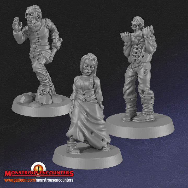 Zombies set 3 – Miniature Horde