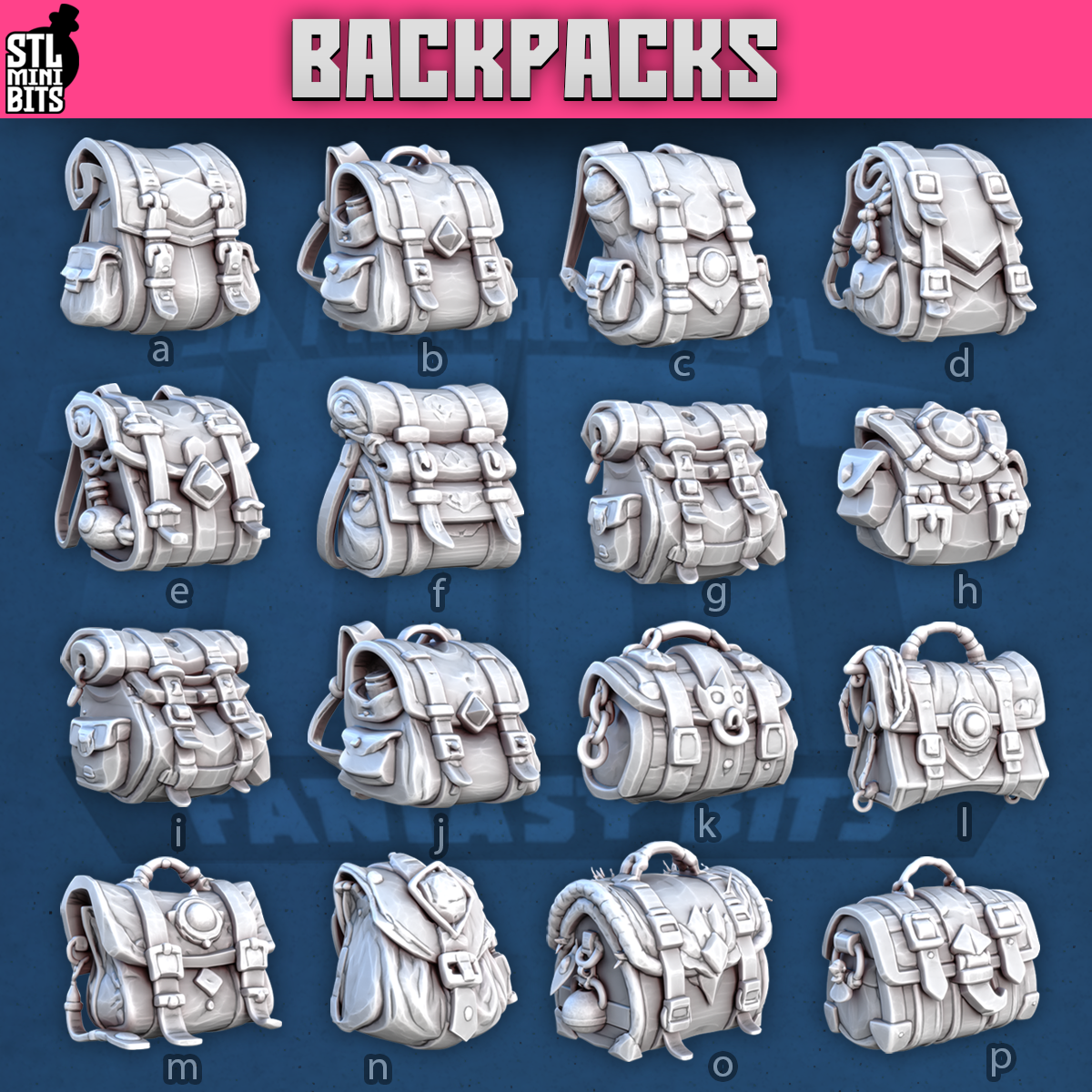 Backpacks by STL Miniatures – Miniature Horde