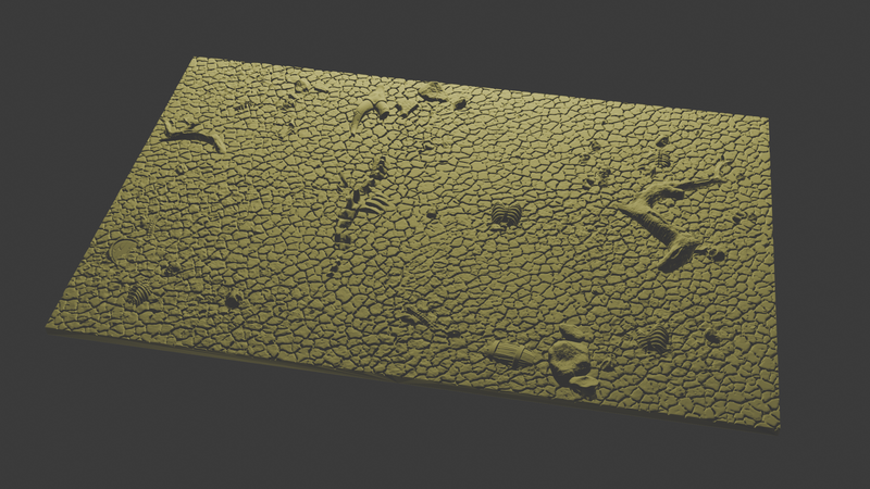 Cracked Desert Square Bases By Txarli Factory – Miniature Horde