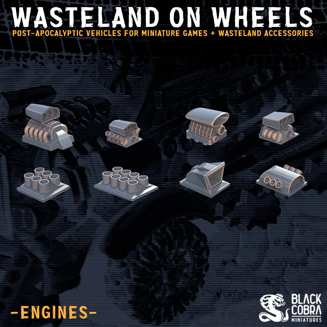 Engines - Wasteland on Wheels – Miniature Horde
