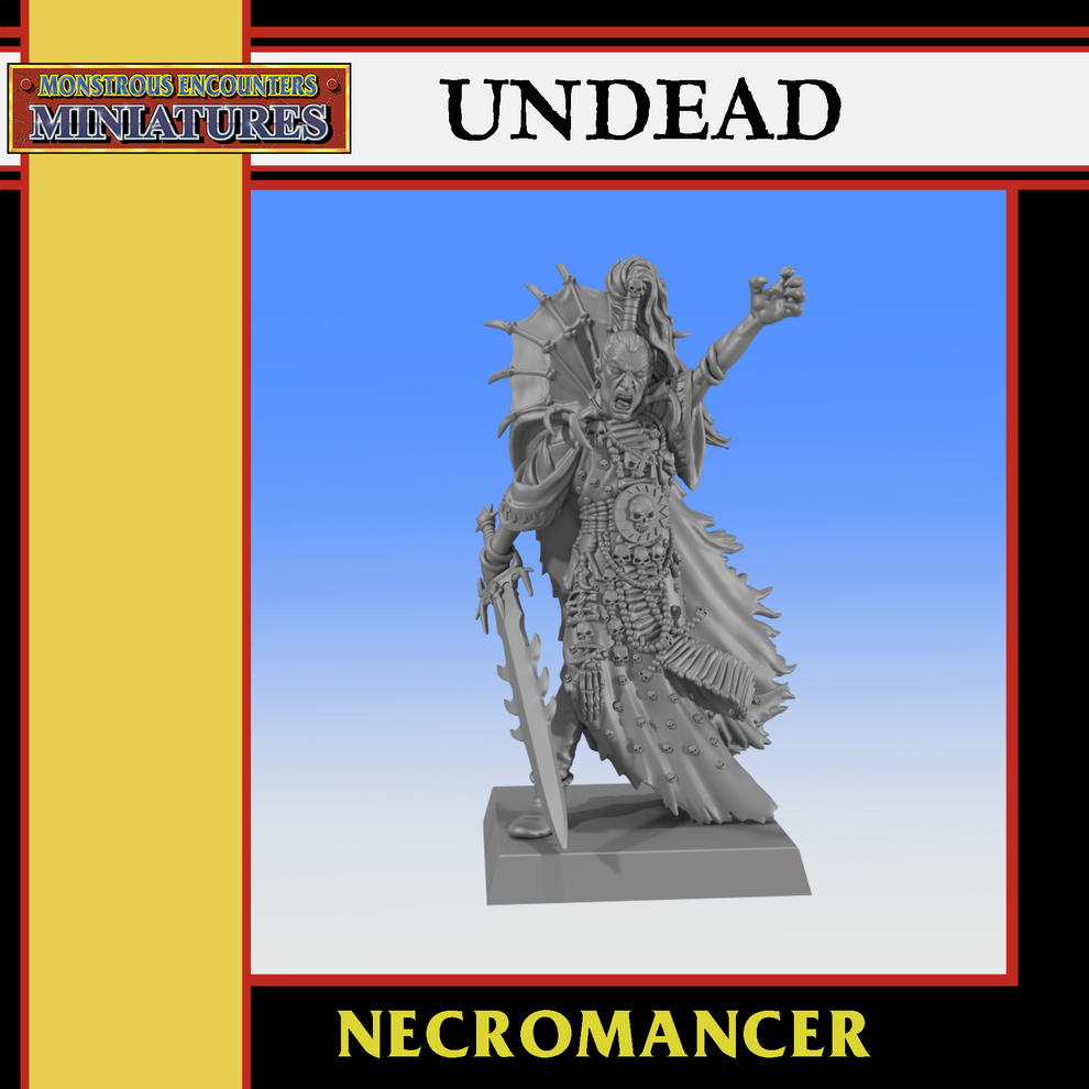 Undead Necromancer 2 by Monstrous Encounters – Miniature Horde