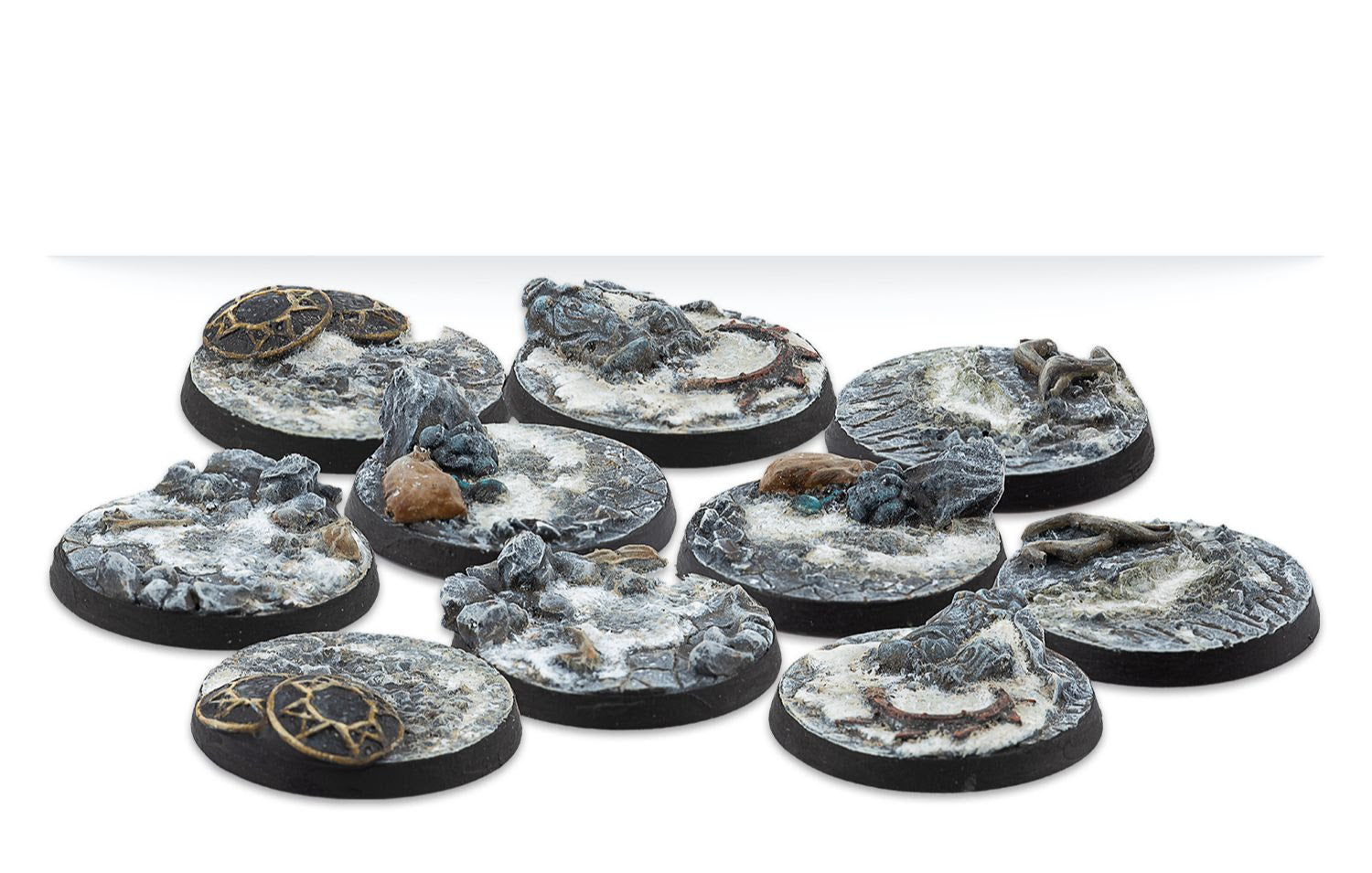 Warcrow: 30mm Northern Tribes Scenery Bases, Alpha Series – Miniature Horde