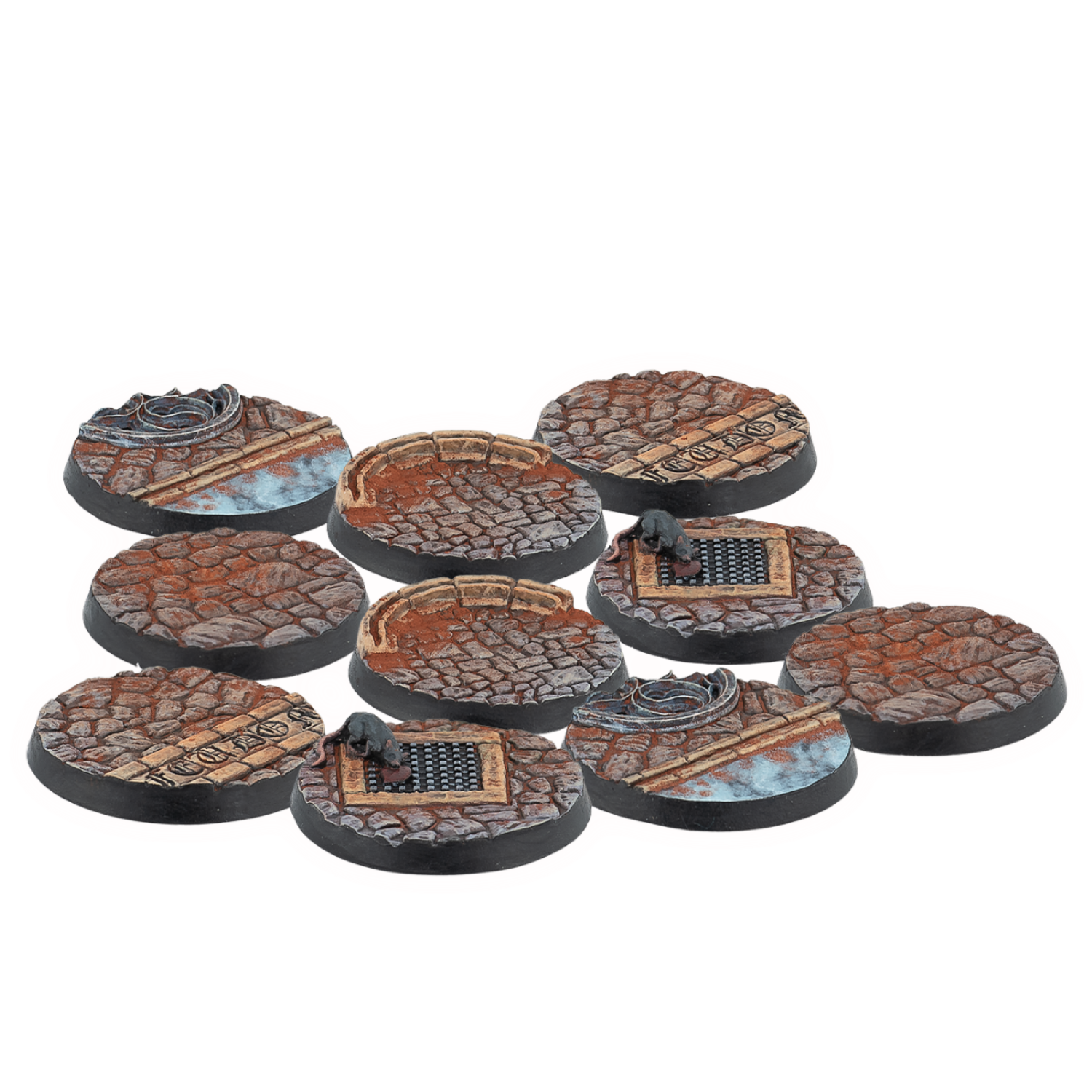 Warcrow Bases: 30mm Feudom Scenery Bases, Alpha Series – Miniature Horde