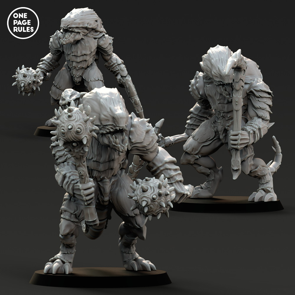 Hive Guardians (Smashing Club) - Alien Hives (3 Models) – Miniature Horde