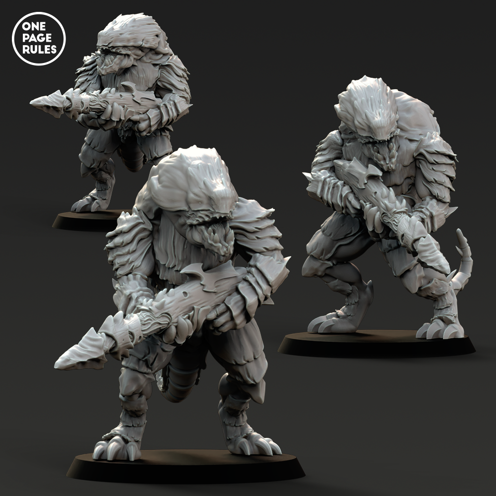 Hive Guardians (Shock Harpoon) - Alien Hives (3 Models) – Miniature Horde