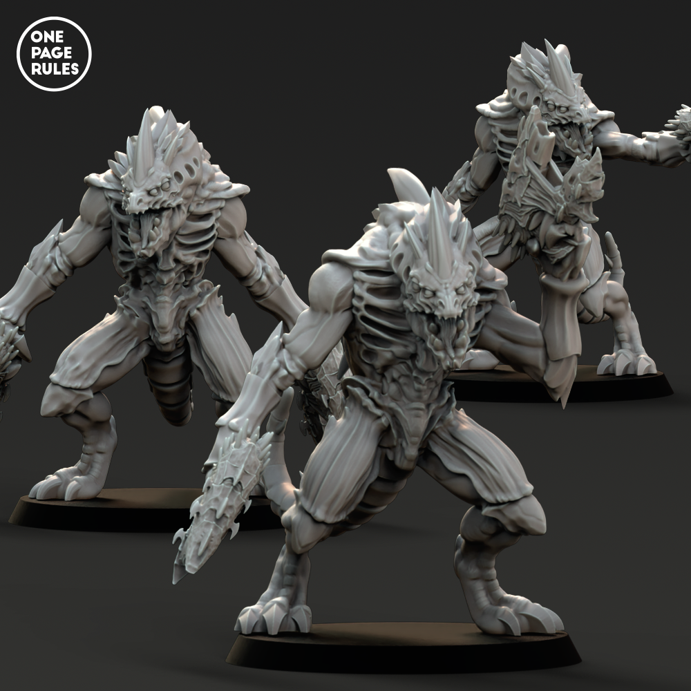 Hive Warriors (Spine Guns) - Alien Hives (3 Models) – Miniature Horde