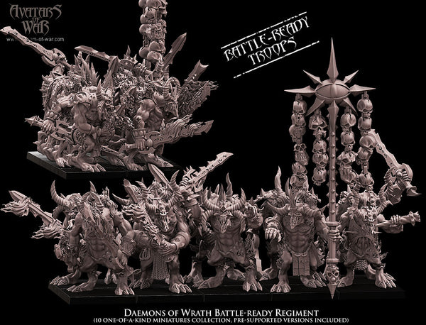 Demons of Wrath (Battle-Ready Regiment) by Avatars of War – Miniature Horde