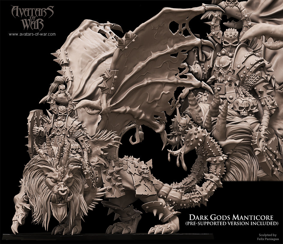 Lord of Wrath on Manticore by Avatars of War – Miniature Horde