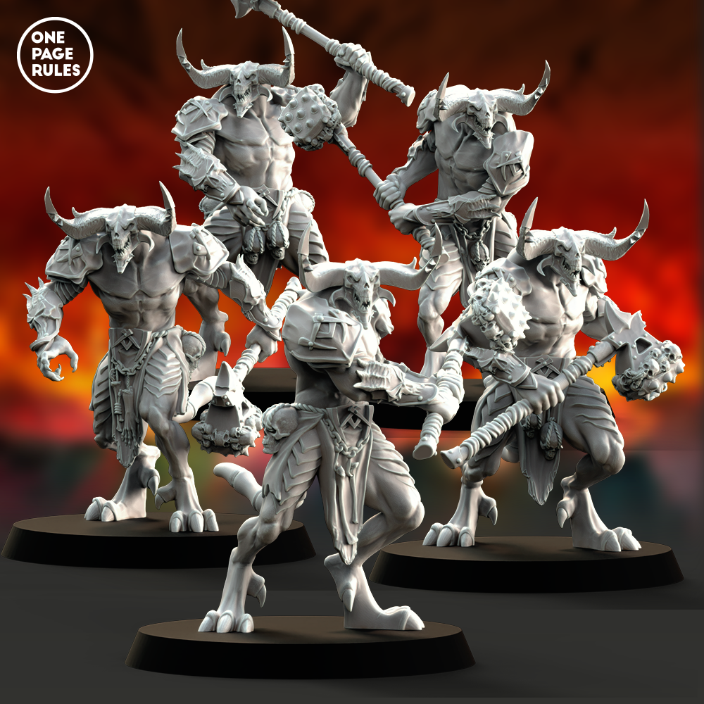 Blood Warriors (Great Weapon) - War Daemons (5 Models) – Miniature Horde
