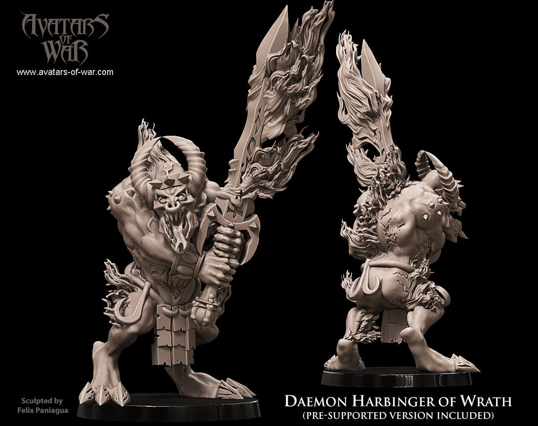 Harbinger of Wrath with Sword (Two-Handed) by Avatars of War ...