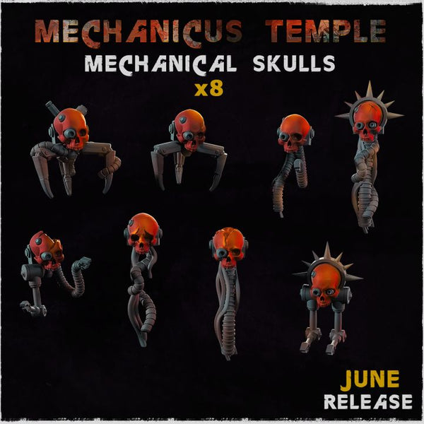 Mechanicus Temple Mechanical Skulls – Miniature Horde