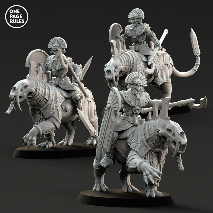Beast Riders (Lance) - Mummified Undead (3 Models) – Miniature Horde