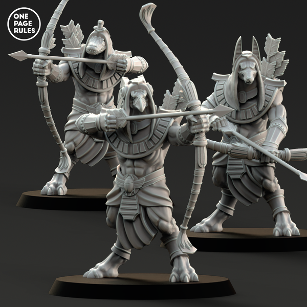 Guardian Statues (Bow) - Mummified Undead (3 Models) – Miniature Horde