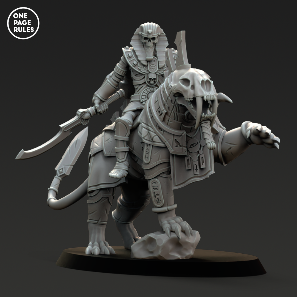 Royal Champion on Royal Beast (Monarch) [King] - Mummified Undead (1 M ...