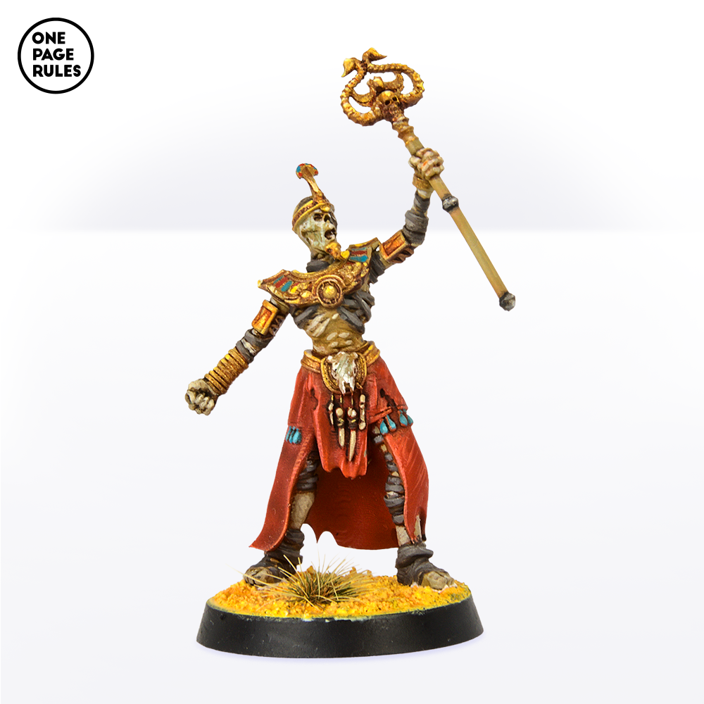 Skeleton Champion (Priest) - Mummified Undead (1 Model) – Miniature Horde