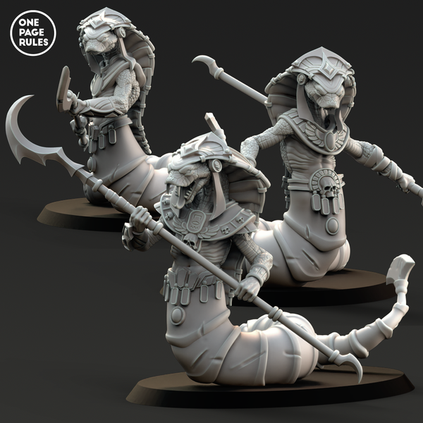 Snakemen - Mummified Undead (3 Models) – Miniature Horde