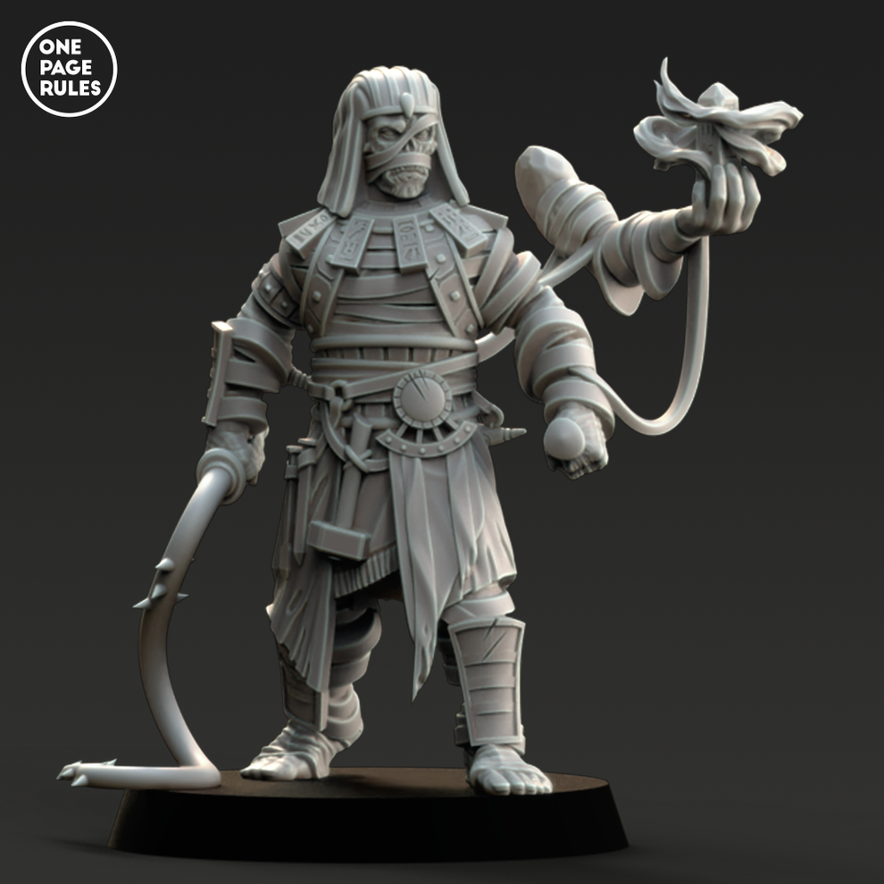 Skeleton Leader (Stone Shaper) - Mummified Undead (1 Model) – Miniature ...
