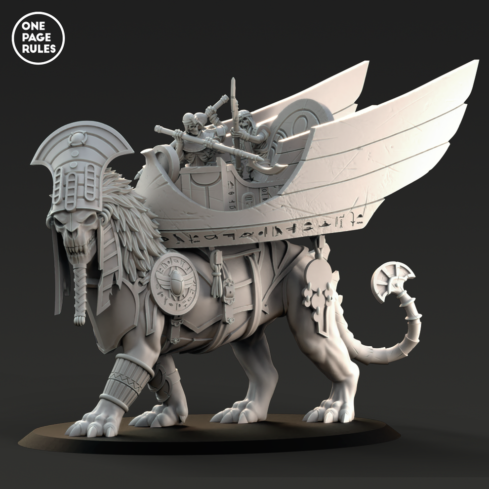 War Sphinx - Mummified Undead (1+3 Models) – Miniature Horde