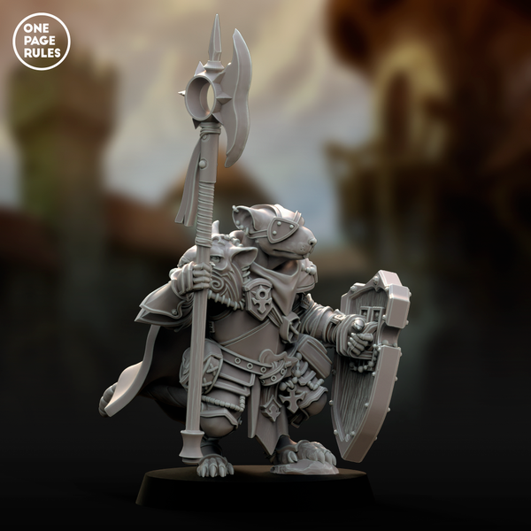 Battle Master (Captain Halberd) - Ratmen (1 Model) – Miniature Horde