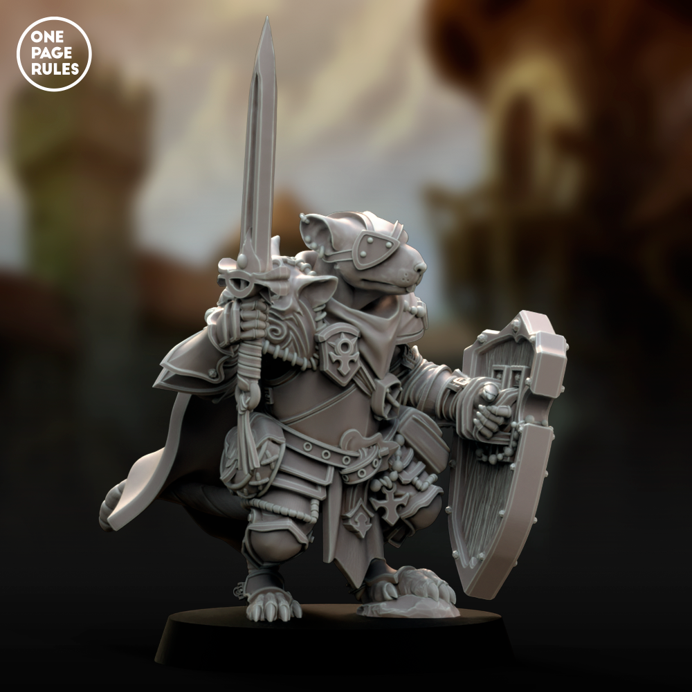 Battle Master (Captain Hand Weapon) - Ratmen (1 Model) – Miniature Horde