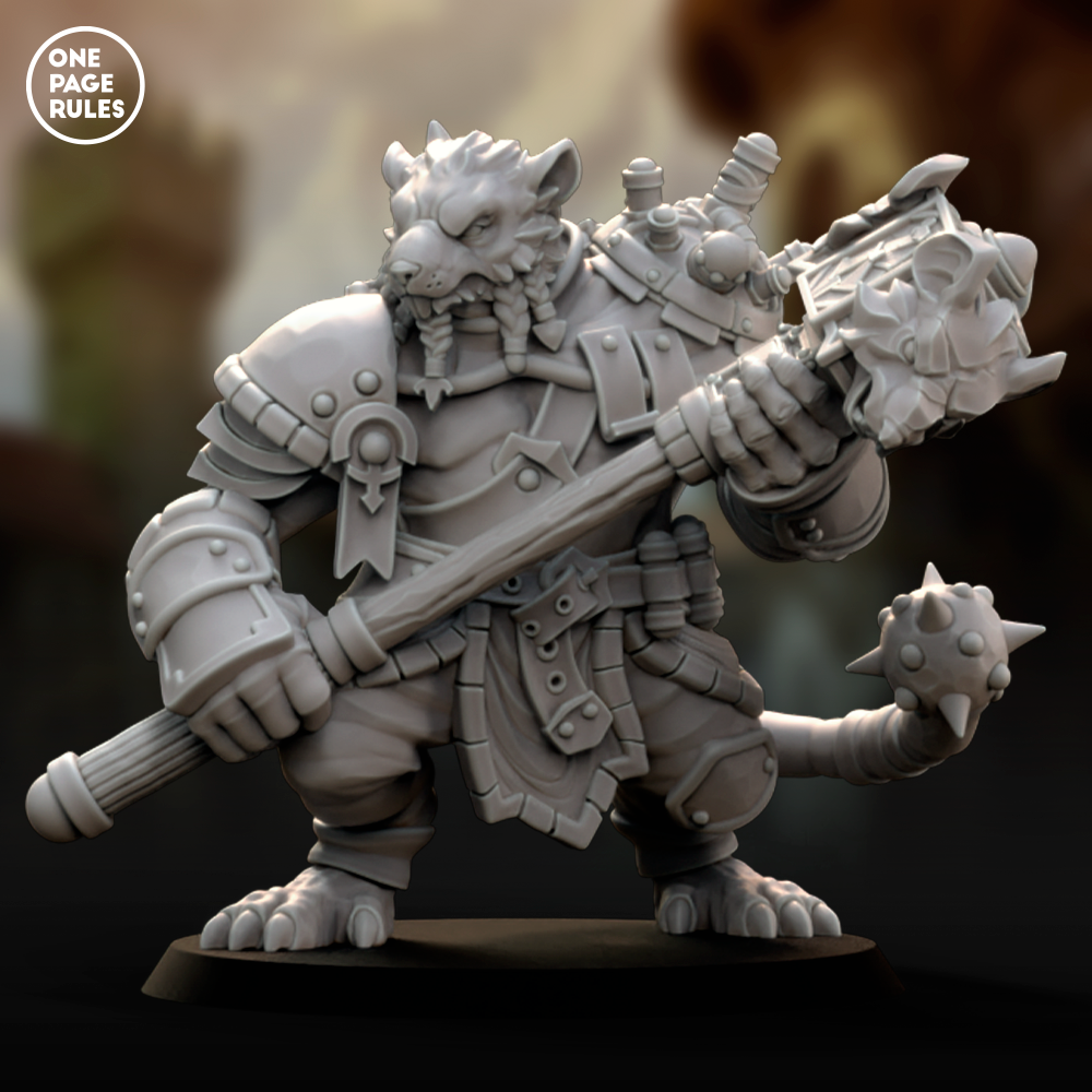 Rat Ogre [Male Captain] - Ratmen (1 Model) – Miniature Horde
