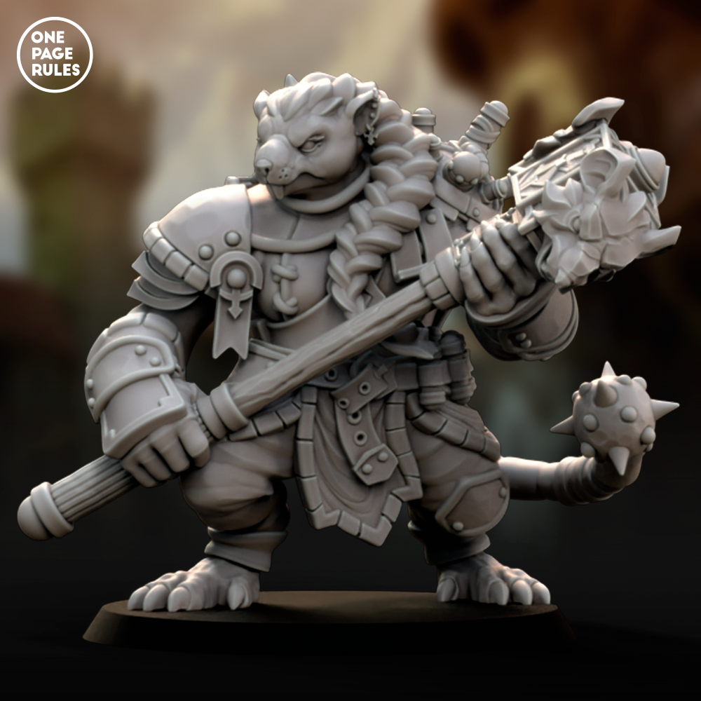 Rat Ogre [Female Captain] - Ratmen (1 Model) – Miniature Horde