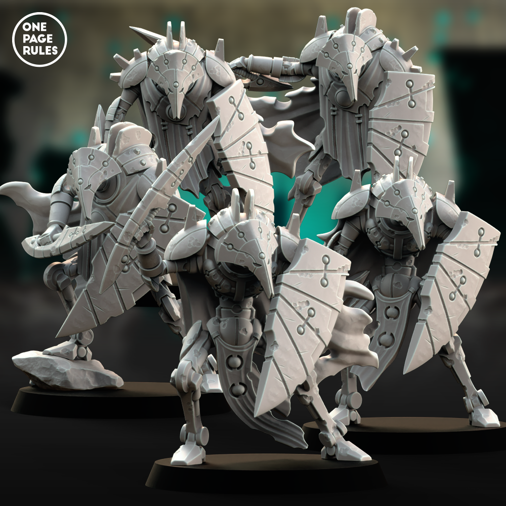 Guardians (Sword) - Robot Legions (5 Models) – Miniature Horde