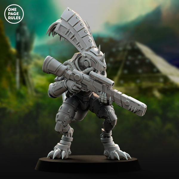 Gecko Champion (Chief, Sniper) - Saurian Starhost (1 Model) – Miniature ...
