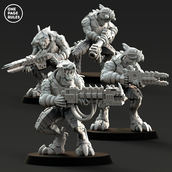 Saurian Warriors (Special Weapons) - Saurian Starhost (4 Models ...